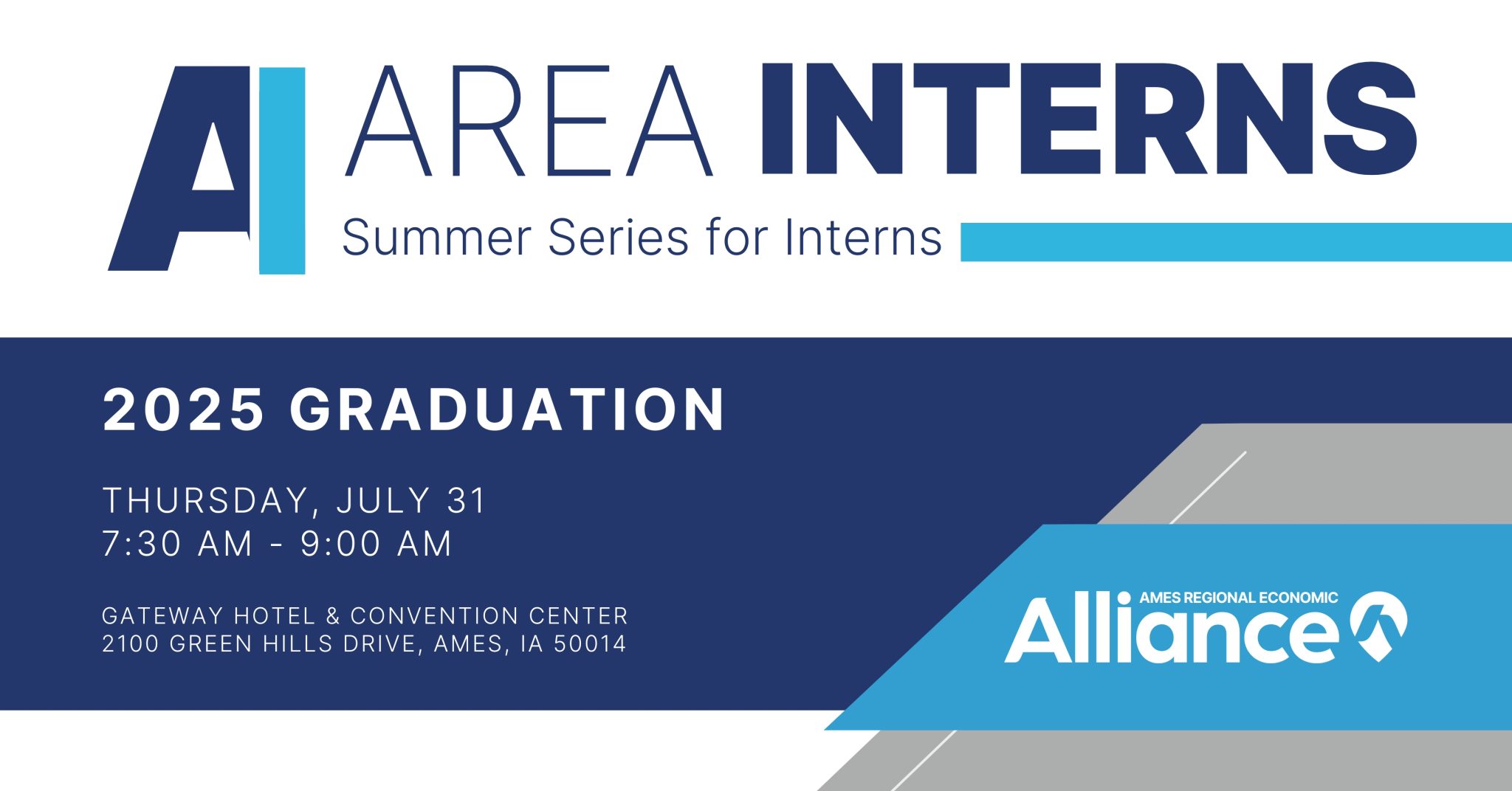 AREA Interns 2025: Graduation - Ames Regional Economic Alliance | AREA
