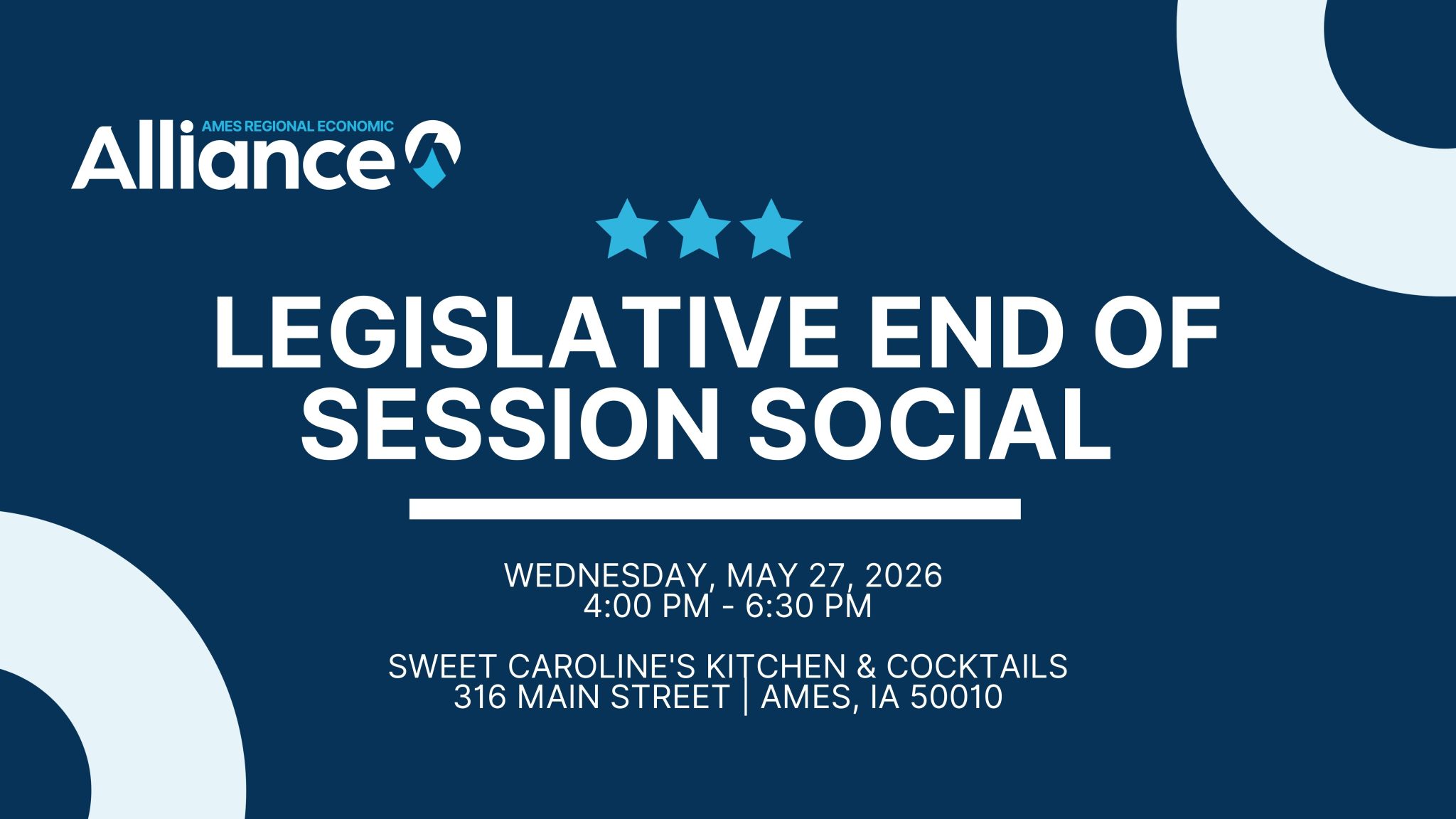 2026 Legislative End of Session Social - Ames Regional Economic ...